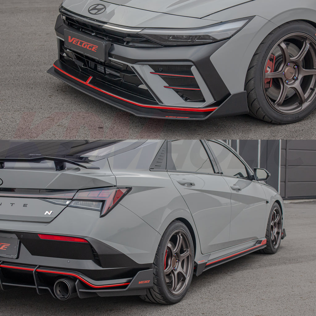 VELOCE Type N Full Aero Splitter Kit (Canards + Front + Side + Rear) f ...