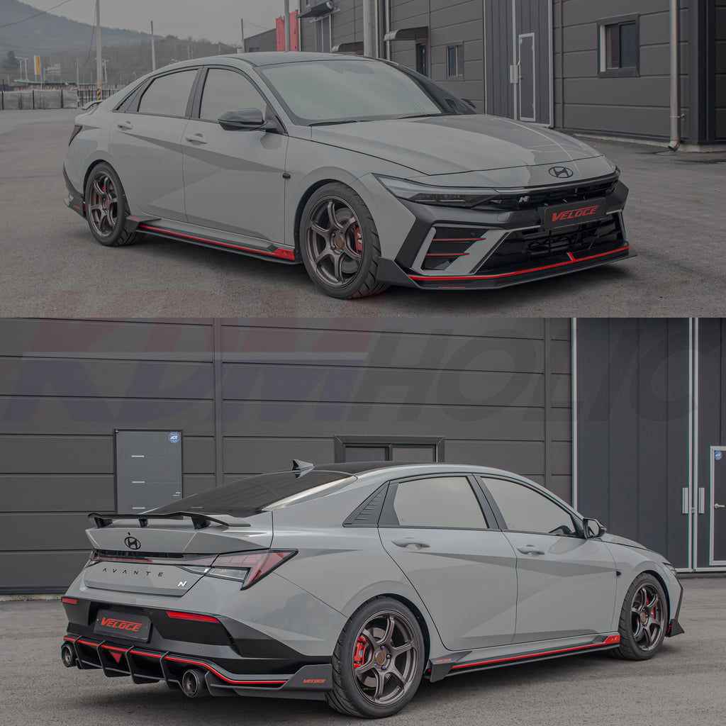 VELOCE Type N Full Aero Splitter Kit (Canards + Front + Side + Rear) f ...