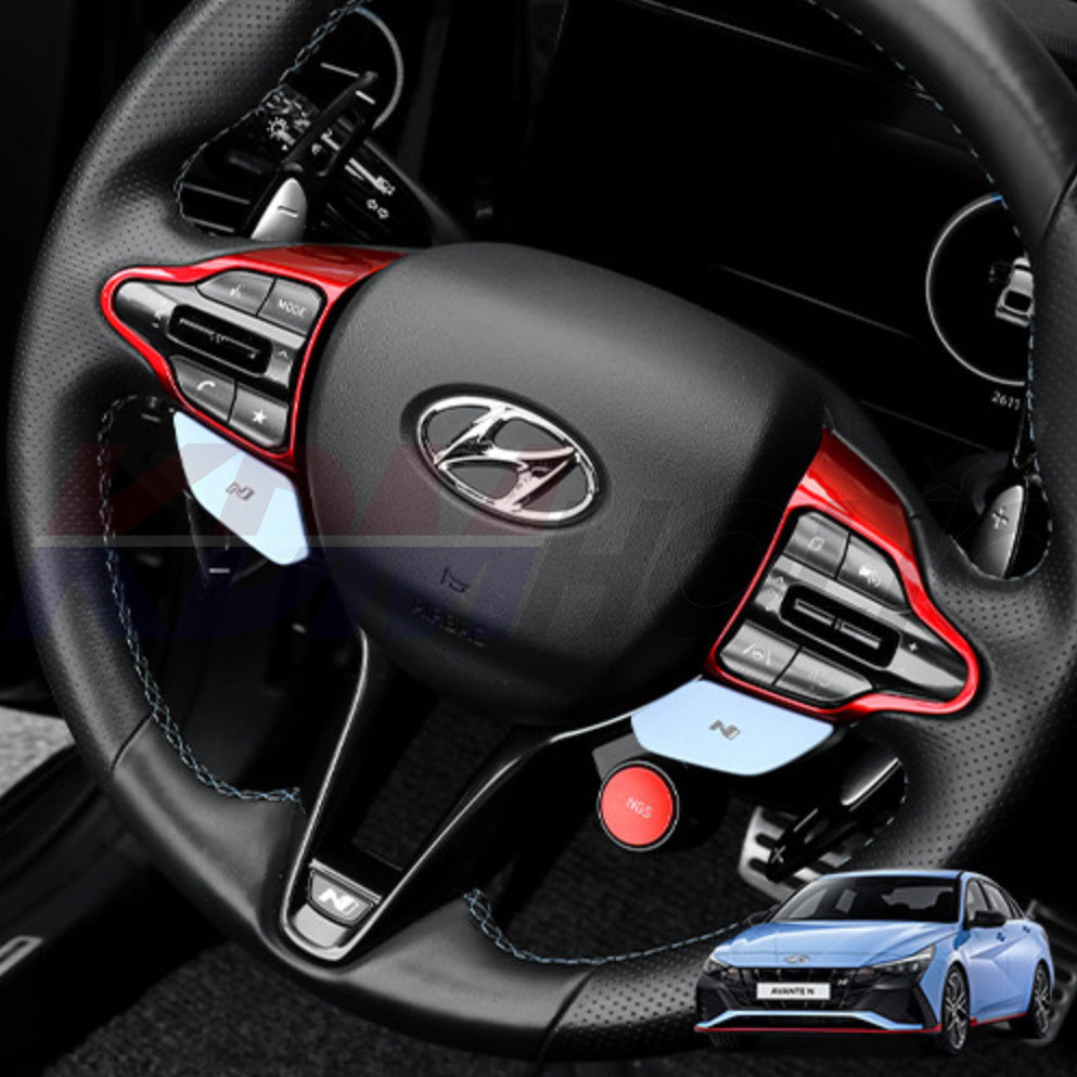 YTC Brand Steering Wheel Button Panel Cover for Hyundai Elantra N 2021 ...